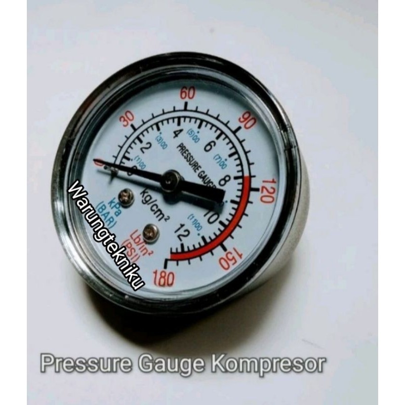 pressure gauge compressor manometer pengukur tekanan compressor | Lazada Indonesia