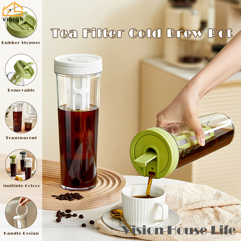 Vision 1000ml Cold Brew Coffee Pot with Built-in Strainer Cold ...