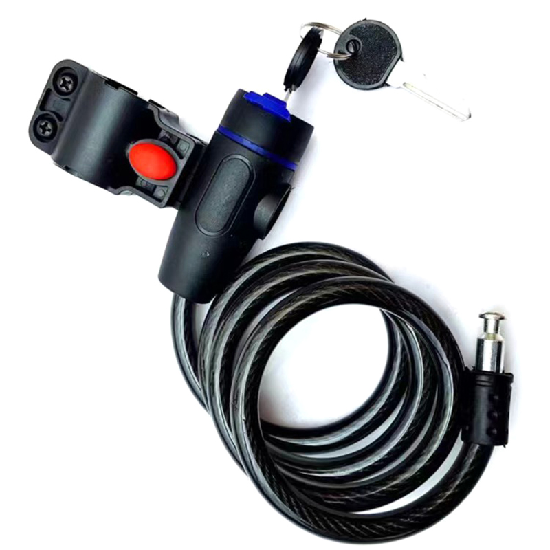 Universal Motorcycle Lock Anti-Theft Belt Keys For Bike Safety Steel ...