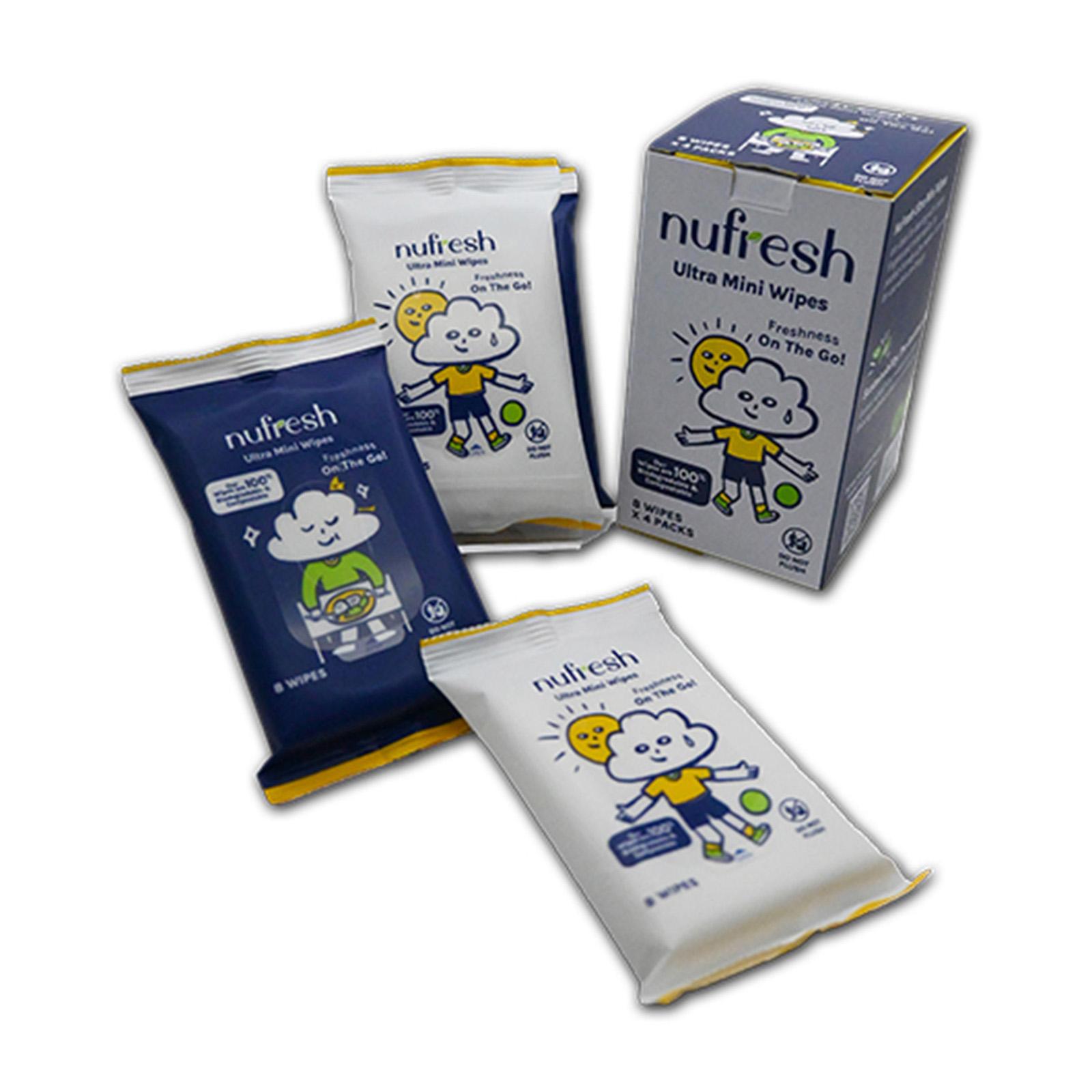Nufresh Ultra Mini Wipes - (4 x 8Pcs) (FSC MIX) | Lazada Singapore