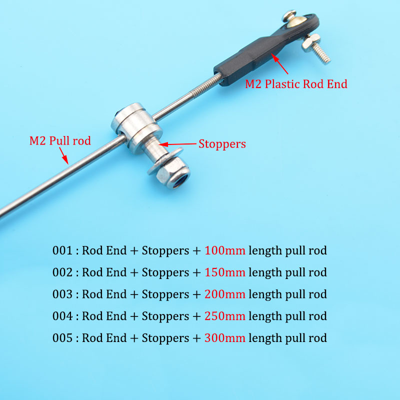 Rc Model Boat Push Rod Kit Include M2 Plastic Rod End Linkage Spers M2 ...