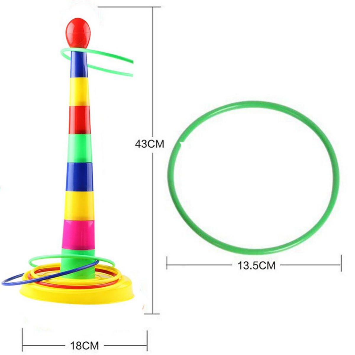 8 Rings Ring Toss Game Toy Fun Activity For Kids - D50900 | Daraz.pk