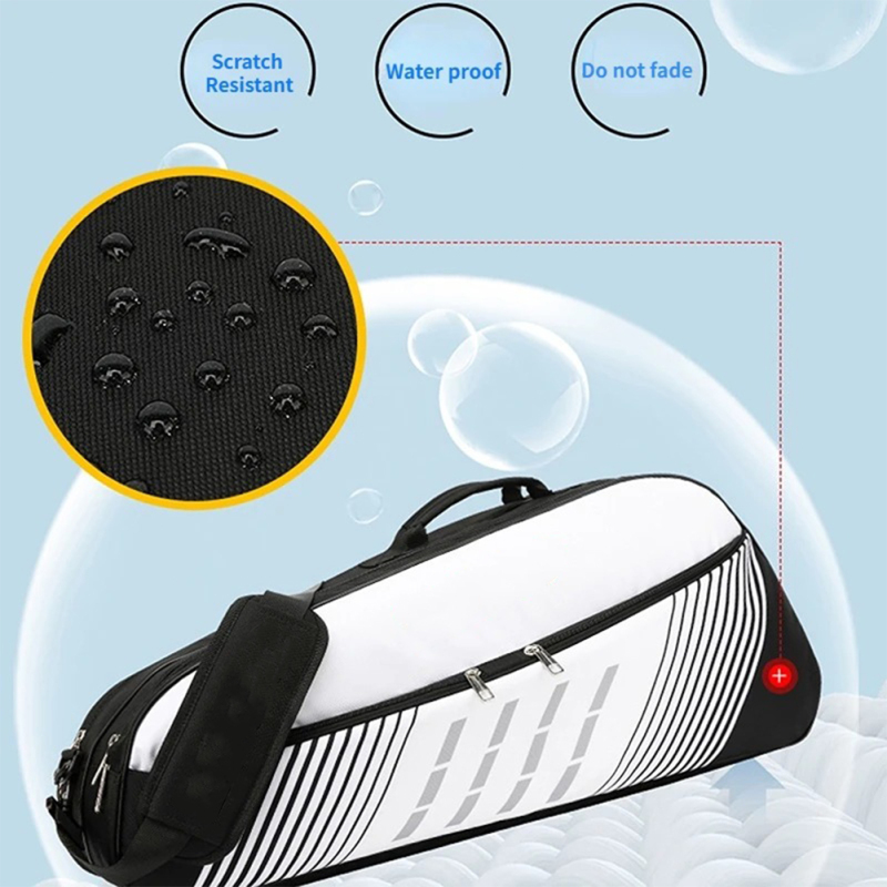 Badminton Racket Kit Bag With Adjustable Shoulder Straps Tennis Racket ...