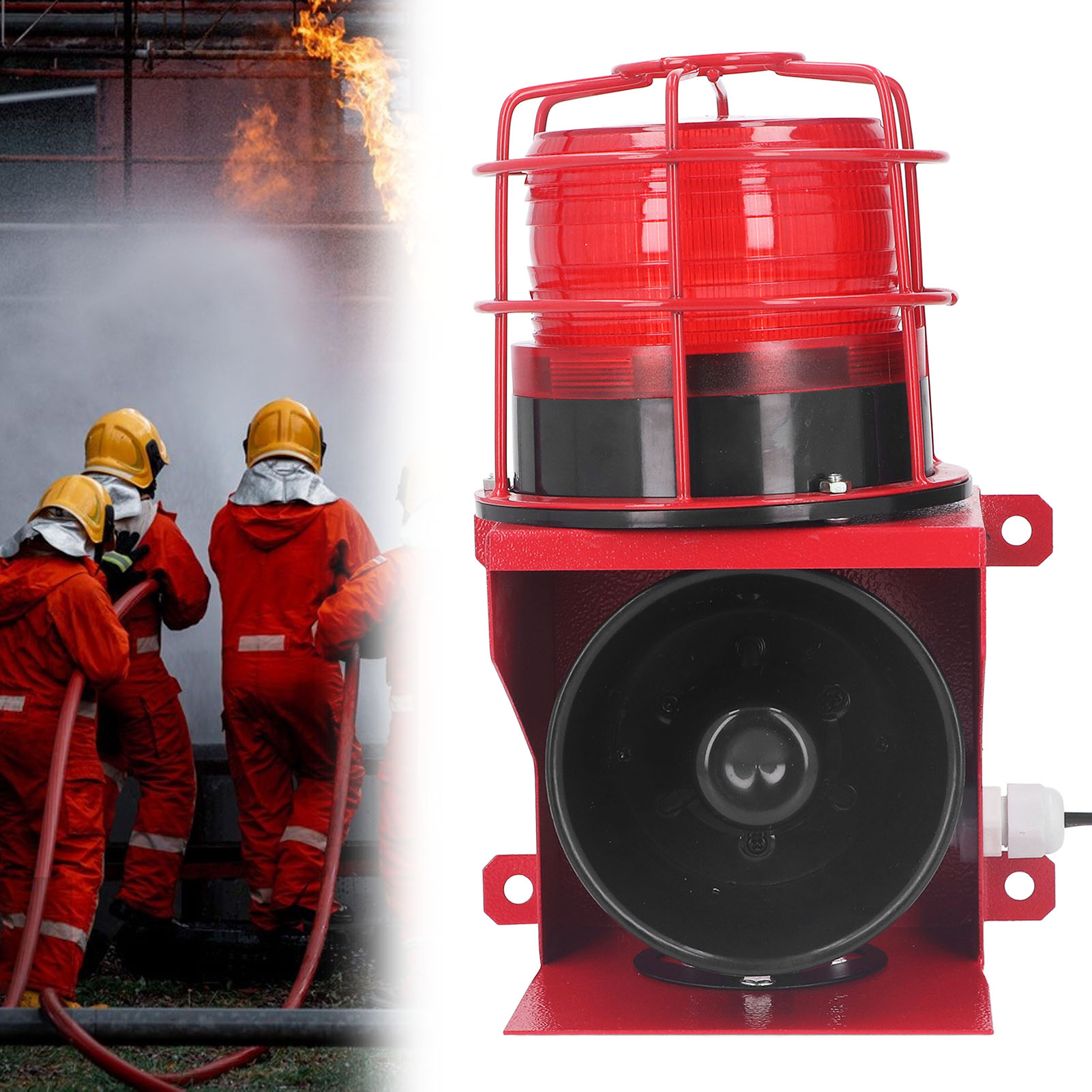 115db Sound Light Alarm With IP65 For Industrial, Aluminum Alloy And