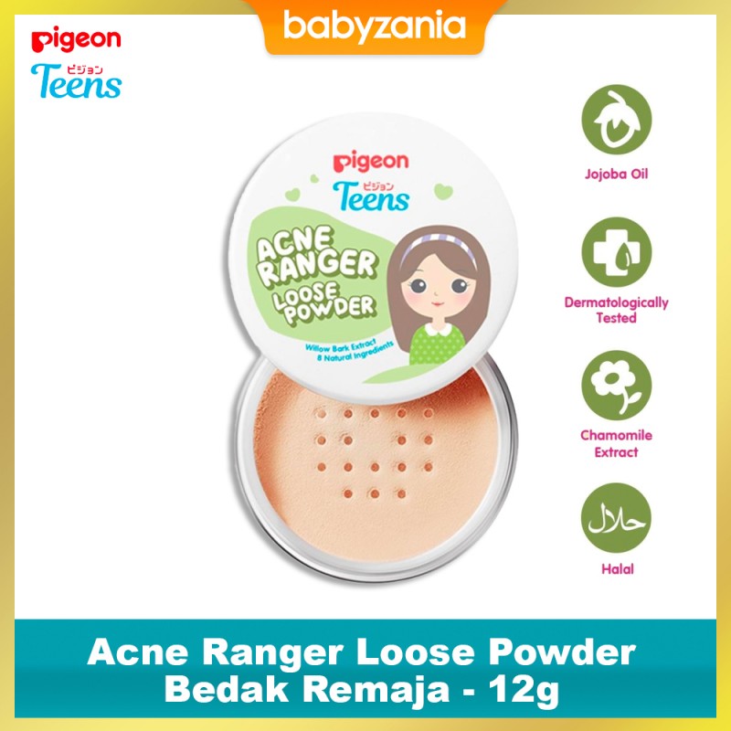 Pigeon Teens Acne Ranger Loose Powder / Bedak Tabur Kulit Berjerawat ...