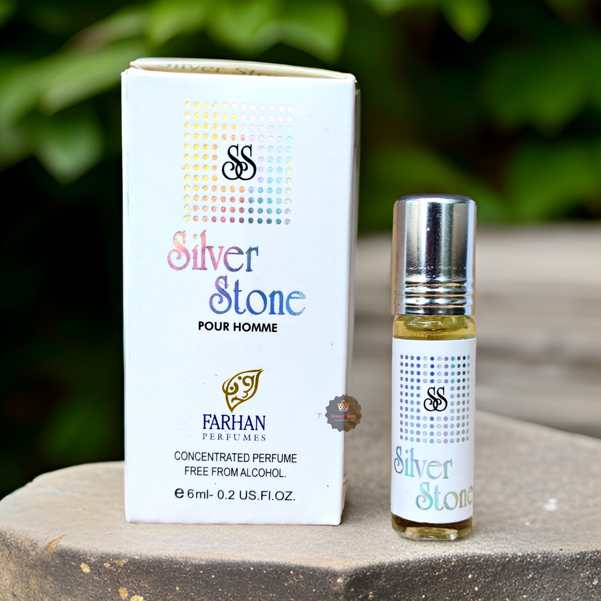 Silver Stone Concentrated Perfume Oil Attar Long Lasting Non-alcoholic ...