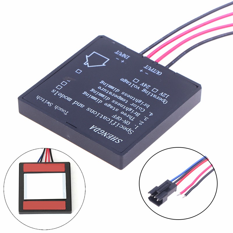 Dc 5-24v Bathroom Mirror Switch Touch-Switch Sensor Stepless Adjustment Dimming Touch Switch For ...