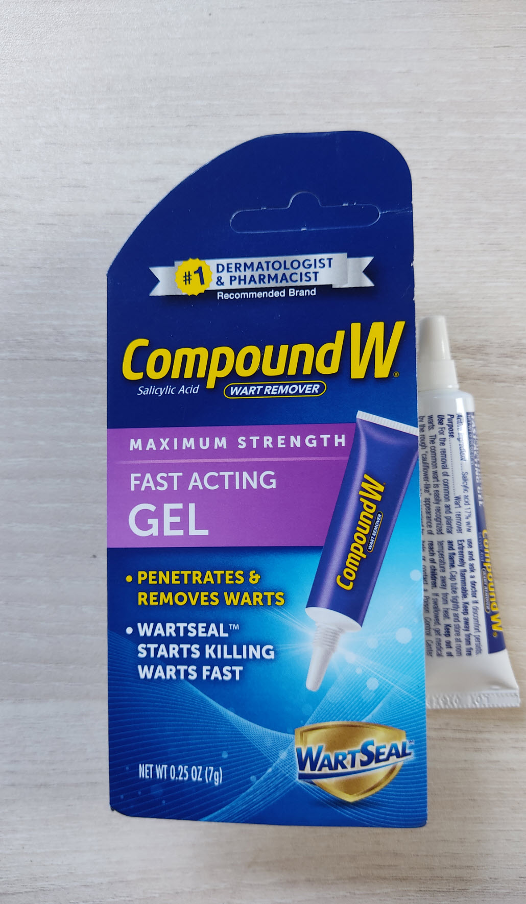 Compound W Salicylic Acid Maximum Strength Fast Acting Gel Wart Remover ...