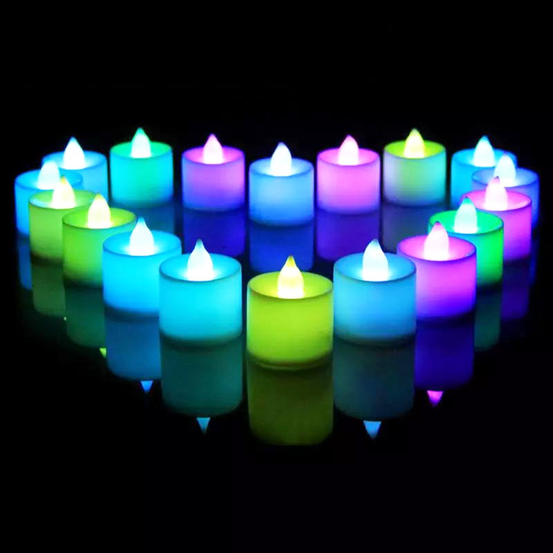 Romantic LED Flameless Candle Light Decorative Lamp for Home Wedding ...