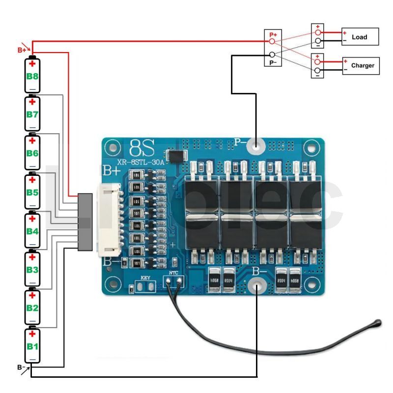 【Popular】 8s Bms With Balance Ntc 30a 20a 25a 15a 24v 18650 32650 ...