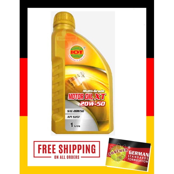 S2U XT 20W-50 Motor Oil 1L Multi-Grade API SJ/CF Minyak Motor 1Liter ...