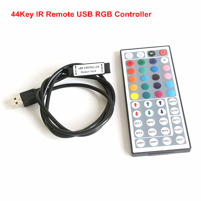 1pcs Usb Rgb Led Strip Controller Dc5v Dc5v-24v Wireless Usb Dimmer ...