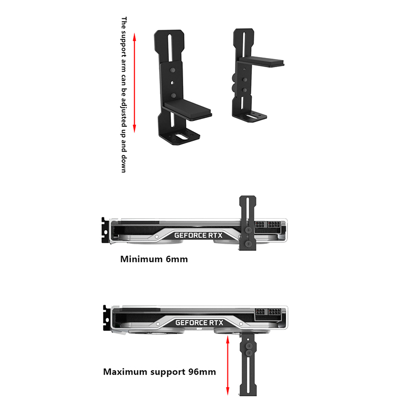 Chassis 12CM Fan Position Graphics Card Bracket GPU Support Frame For ...