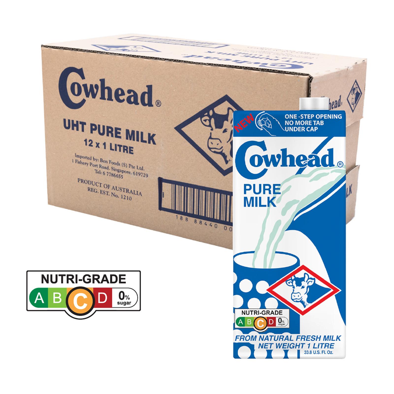 Cowhead UHT Pure Milk 1L - Case | Lazada Singapore