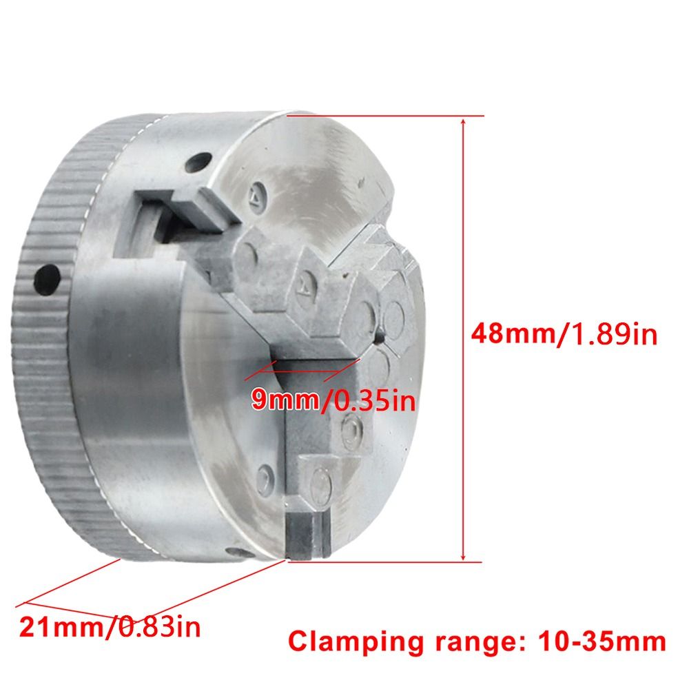 Wood Turning Chuck 3-Jaw 4-Jaw Mini Drilling Chuck Connecting Rod Self ...