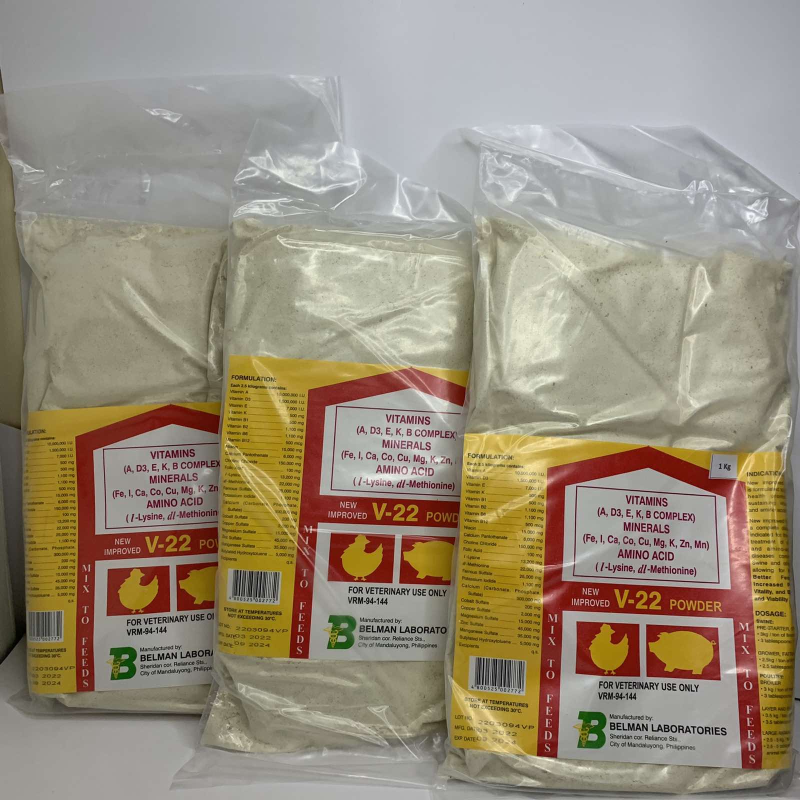 [CLR AGRIVET] 3KG V-22 POWDER NEW PACKAGING / V-22 VITAMINS AND ...