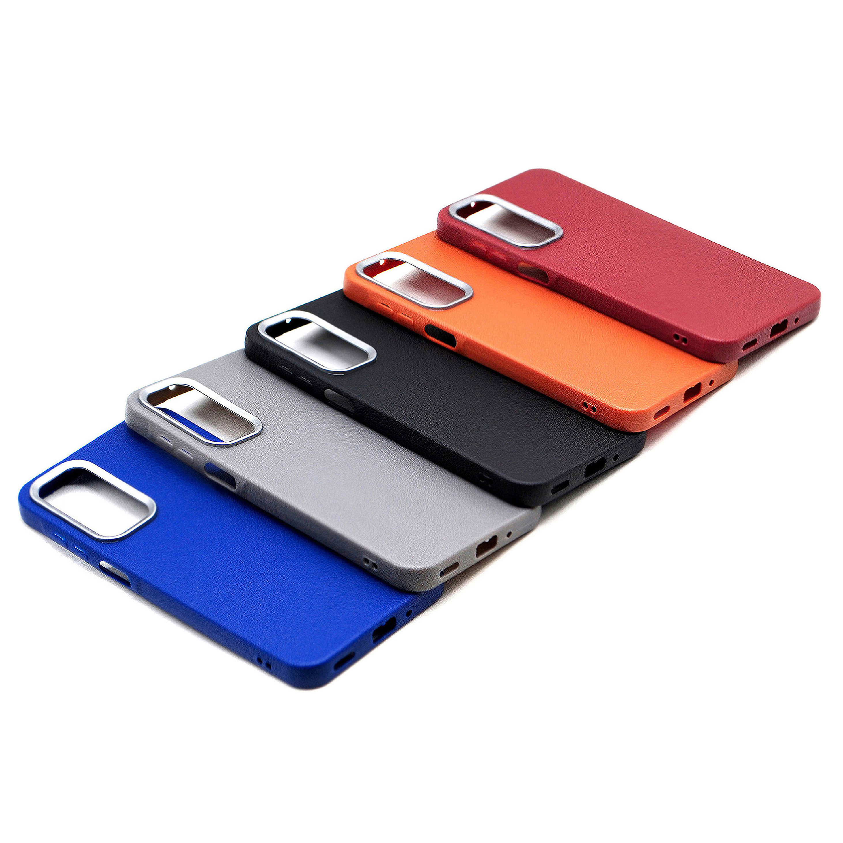 Samsung A16 New Stuff Back Cover Soft Ring Leather Texture Case For ...