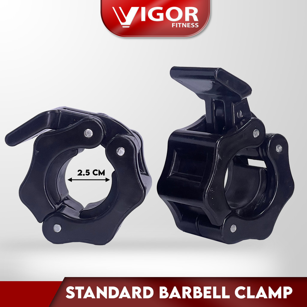 1 Pairs of 25mm Standard Barbell Lock Clamp - BLACK | Lazada