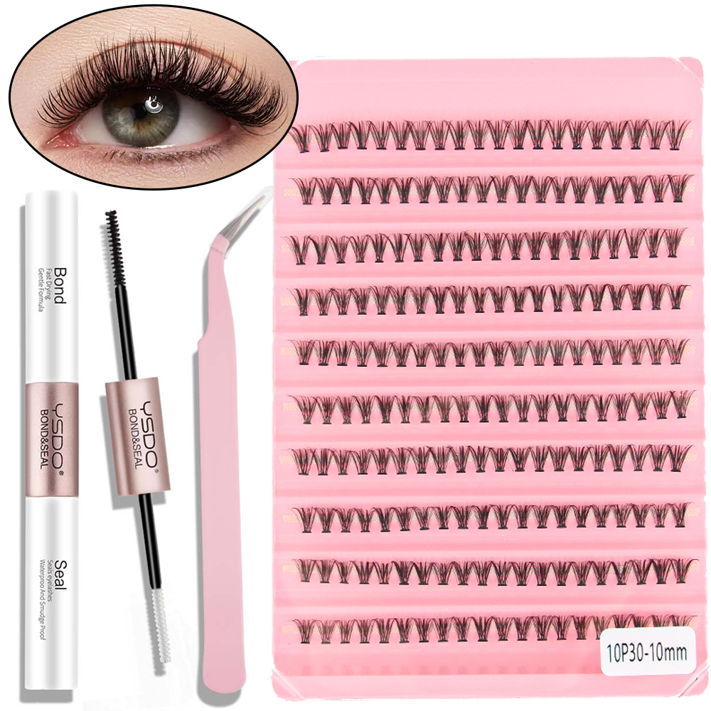 Dirty old man Fashion 10 Rows Individual Lashes 8-13mm DIY Eyelash ...