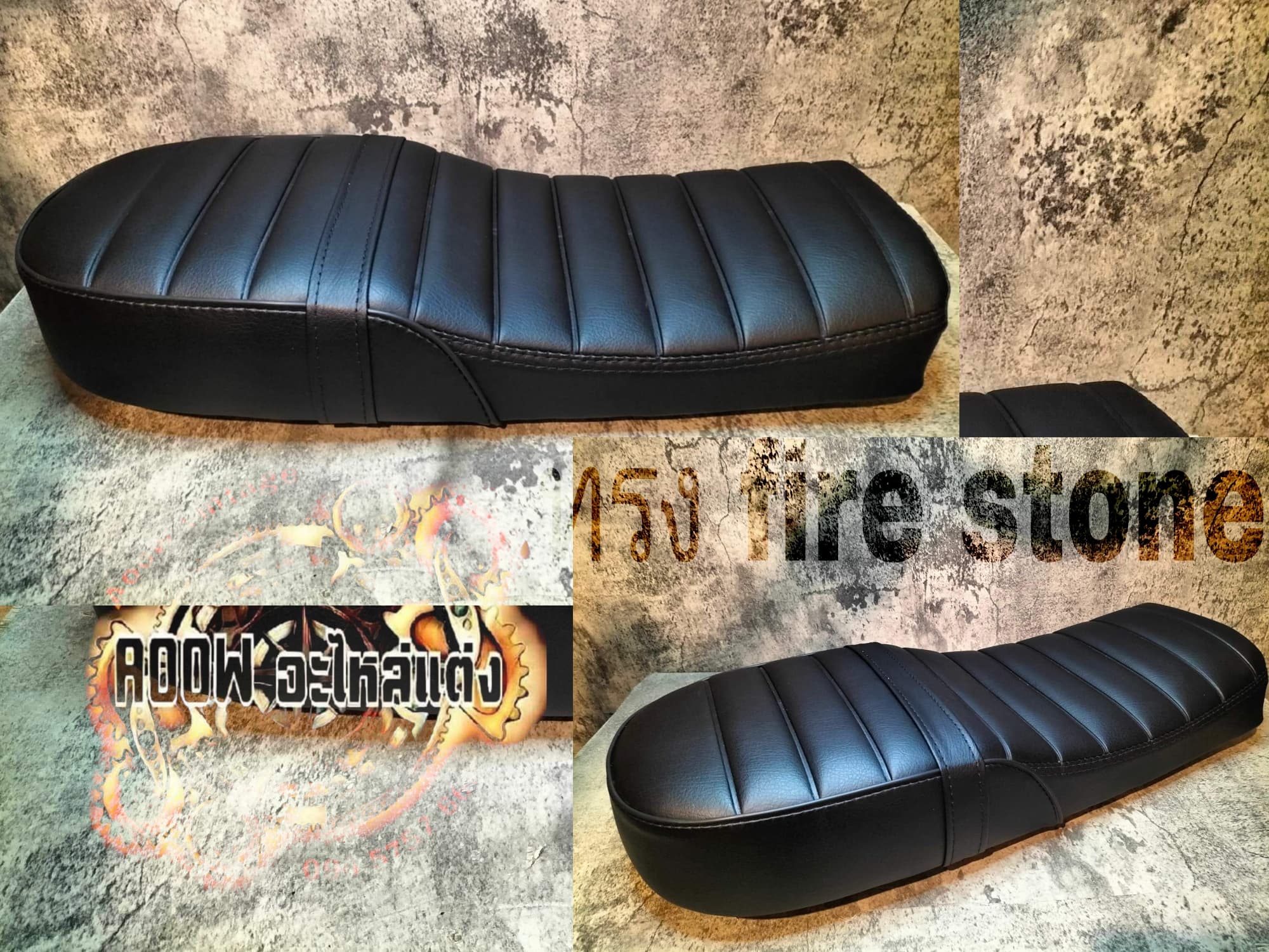 เบาะแต่ง+ท้ายยู+ไฟเส้น(เหมาะสำหรับรอมอเตอร์ไซต์สไตล์วินเทจ) คาเฟ่ gpx ...