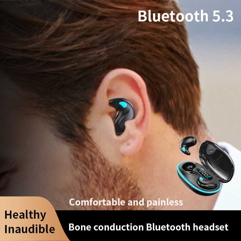 X55 Invisible Sleep Wireless Earphone IPX5 Waterproof Headphones Mini ...