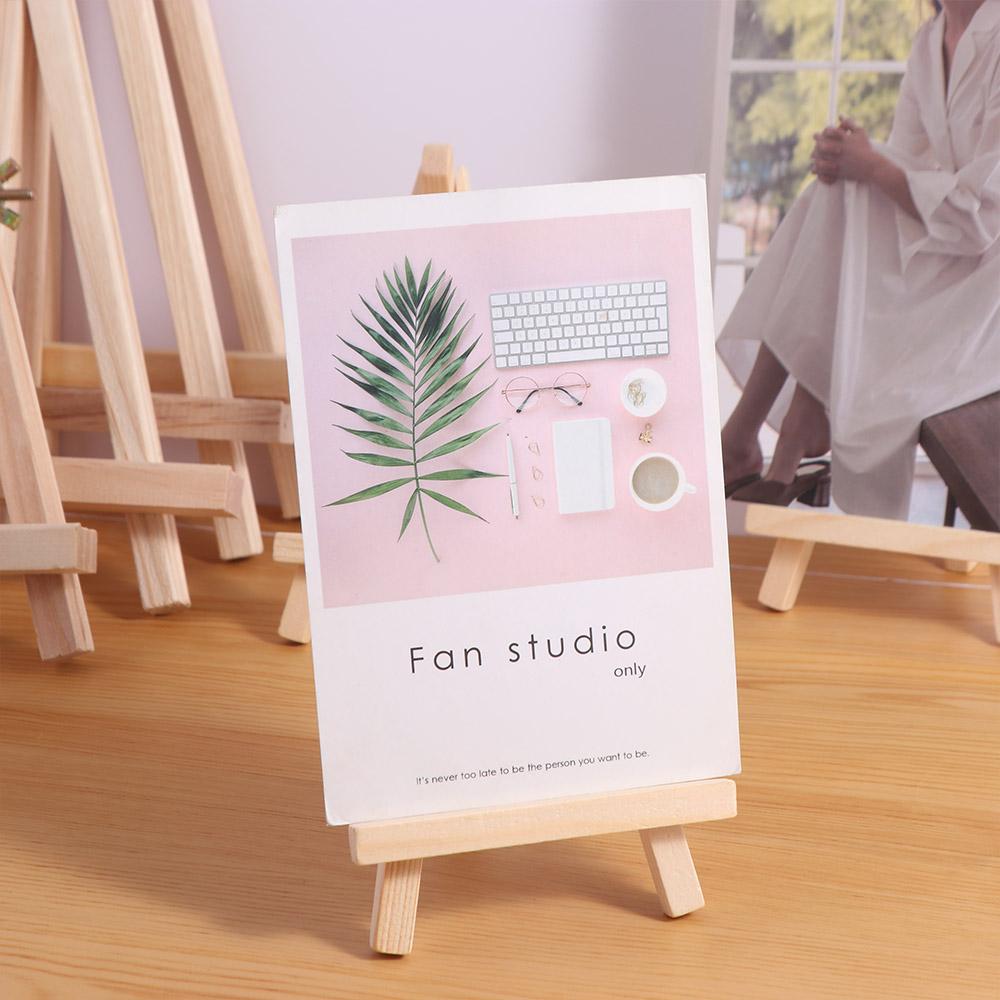 Stand Painting & Sketch Wood Mini Easel Small Foldable Triangle Display ...