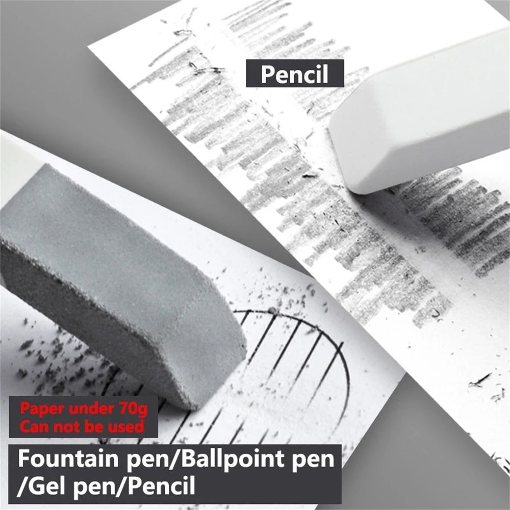Correction Supplies School Fountain Pen Ballpoint Pen Students Matte Eraser Frosted Eraser Sand ...