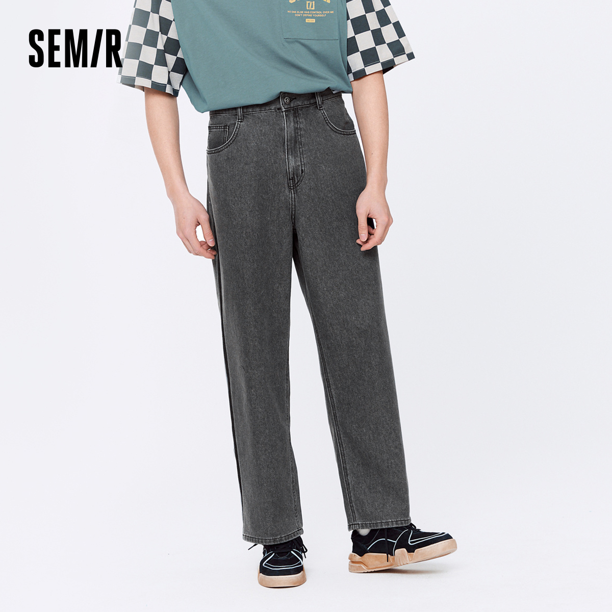 Semir Jeans Men Retro Style 2022 Summer New Fashion Couple Models Loose ...