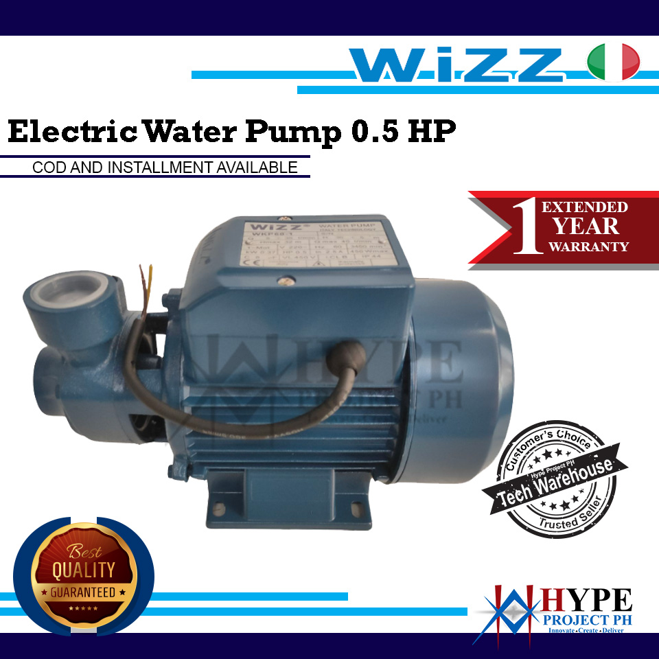 Wizz Electric Water Pump 1/2 HP | Lazada PH