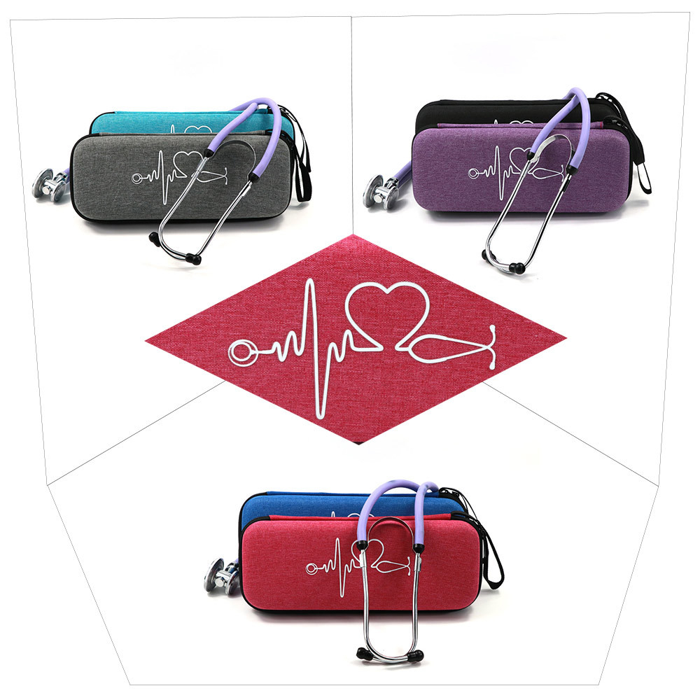 【StyleHive】Hard EVA Portable Stethoscope Carrying Case Box Shell Mesh ...