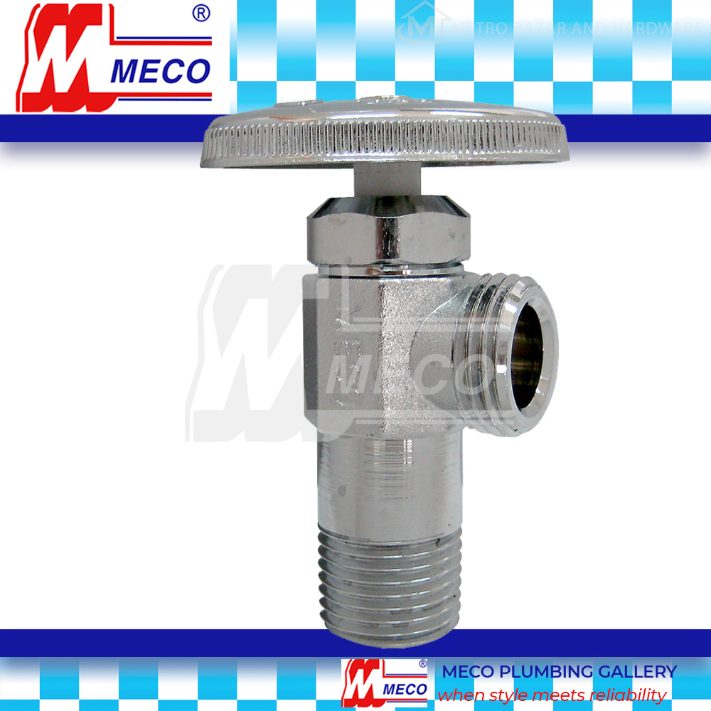 Meco Universal Angle Valve 1/2" x 1/2" Brass (1 in 1 out)#015 | Lazada PH