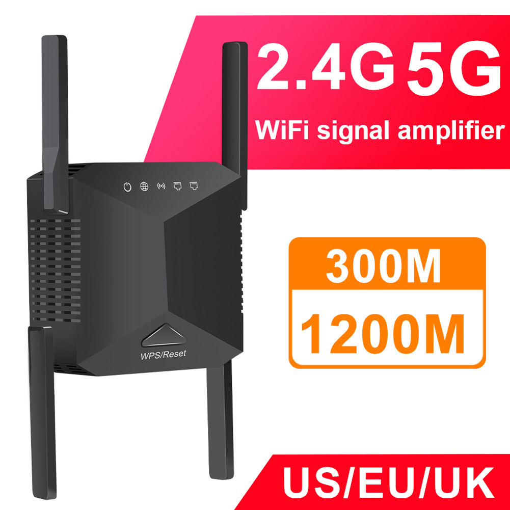 Lanhy【ราคาพิเศษในเวลาจำกัด】รีเลย์ Wifi ตัวขยายสัญญาณตัวขยายสัญญาณ1200ม. Eu/us/uk ระเบียบ5G เราเต ...