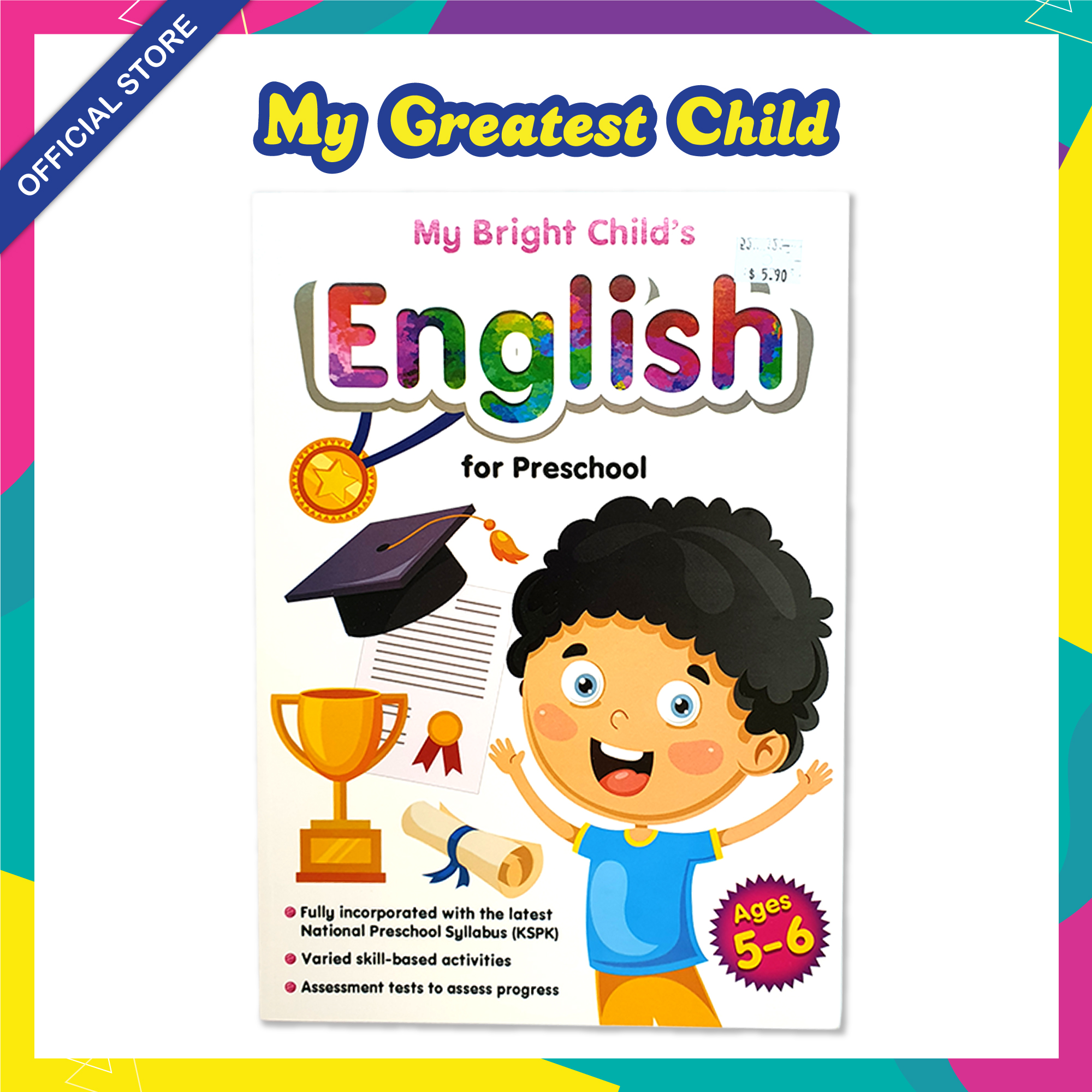 [Ready Stock] (Ages 5-6) ENGLISH for PRESCHOOL / My Bright Child ...