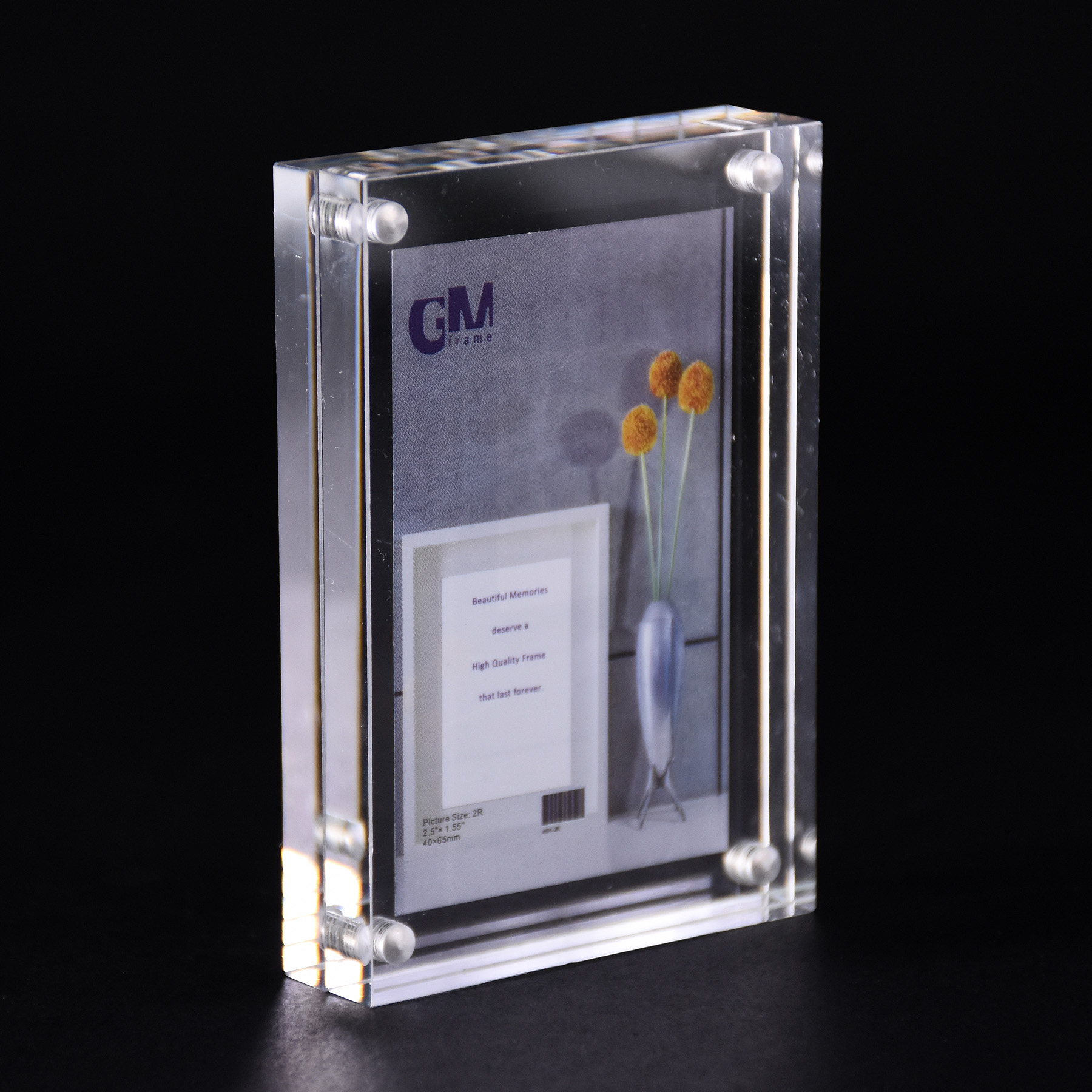 Acrylic Clear 2 Layer Block Frame | Photo Frame | Certificate Frame | C ...