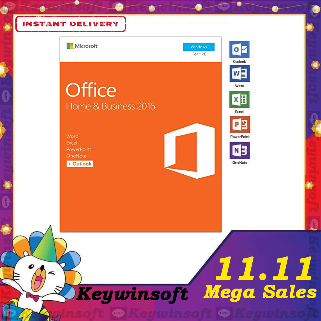 Microsoft Office 2016 Home and Business (สำหรับ 1 Windows) - Computer ...