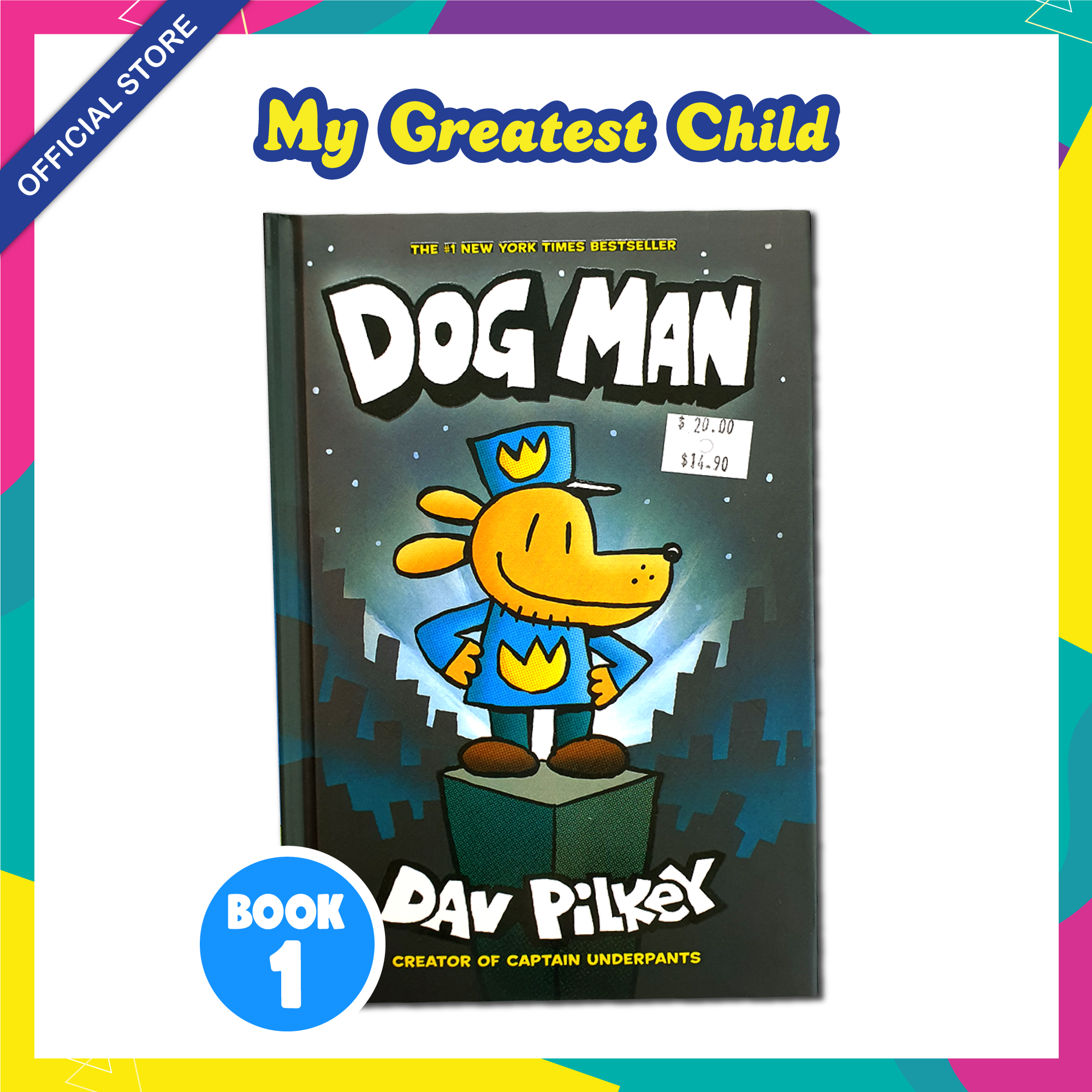[Ready Stock] (Aged 6-8) Dog Man Book 1: Dog Man / Dogman Dog Man ...